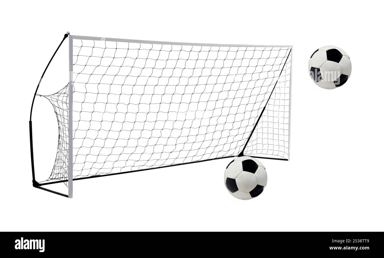 Football gate isolated on white background. Football gate isolated ...