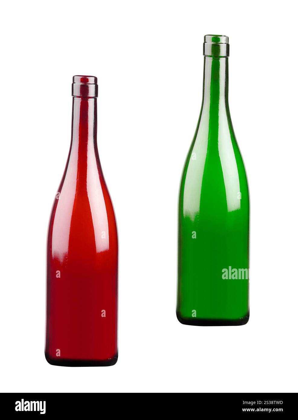 empty bottle of champaign isolated on white background. empty bottle of ...
