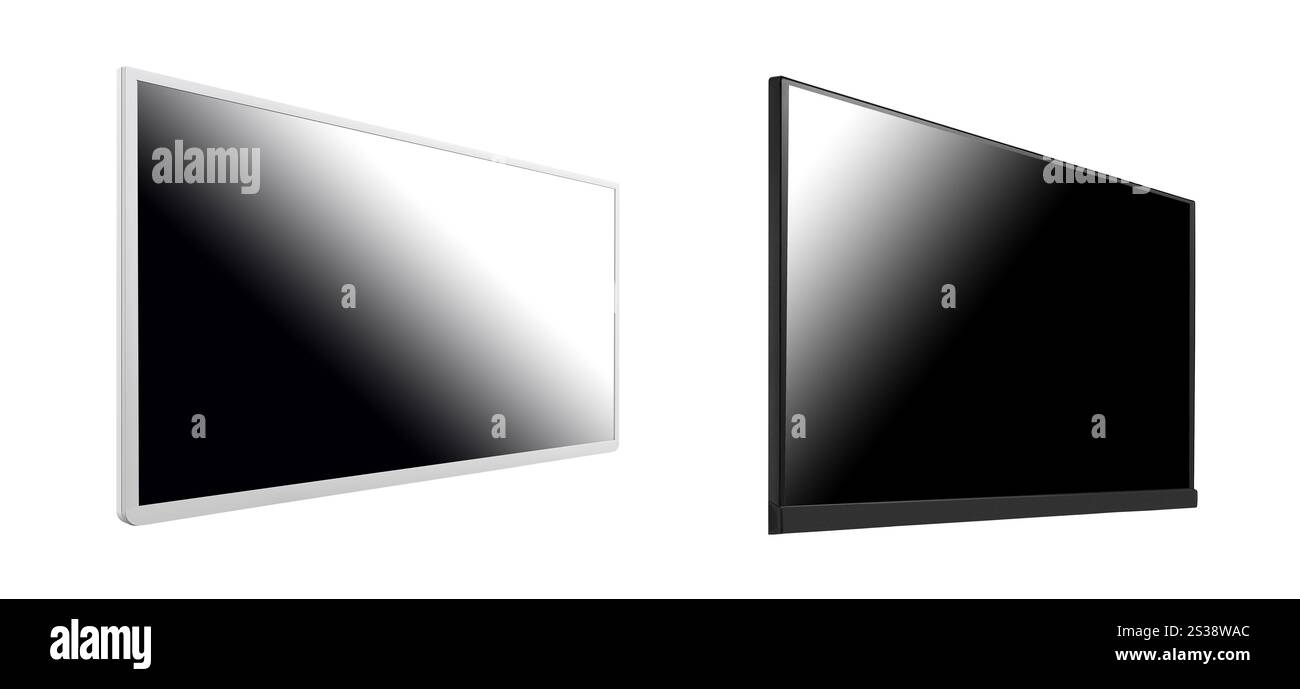 Monitors HD isolated on white background. Monitors HD isolated Stock ...