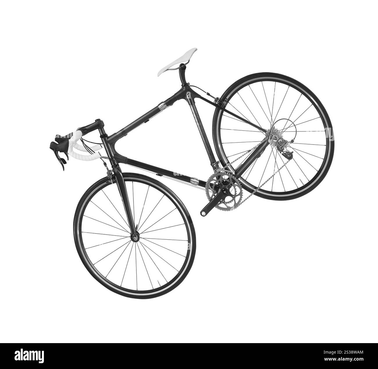 race road bike isolated on white background Stock Photo - Alamy