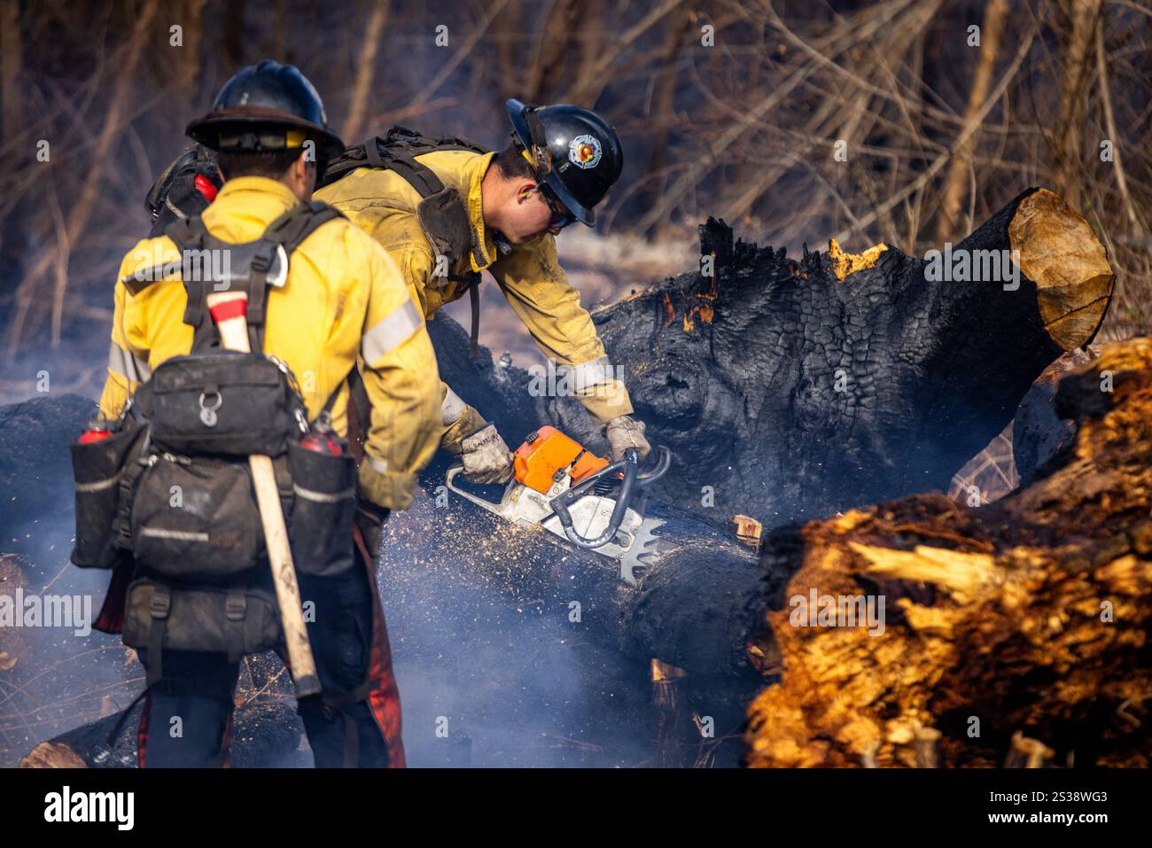 Firefighters battle multiple wildfires across Los Angeles, including the Palisades, Eaton, Hurst ...