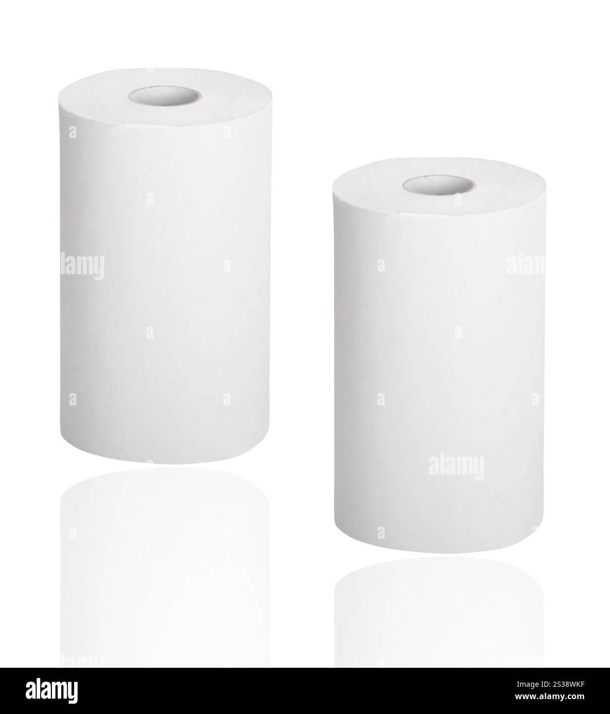 toilet papers isolated on white background Stock Photo - Alamy