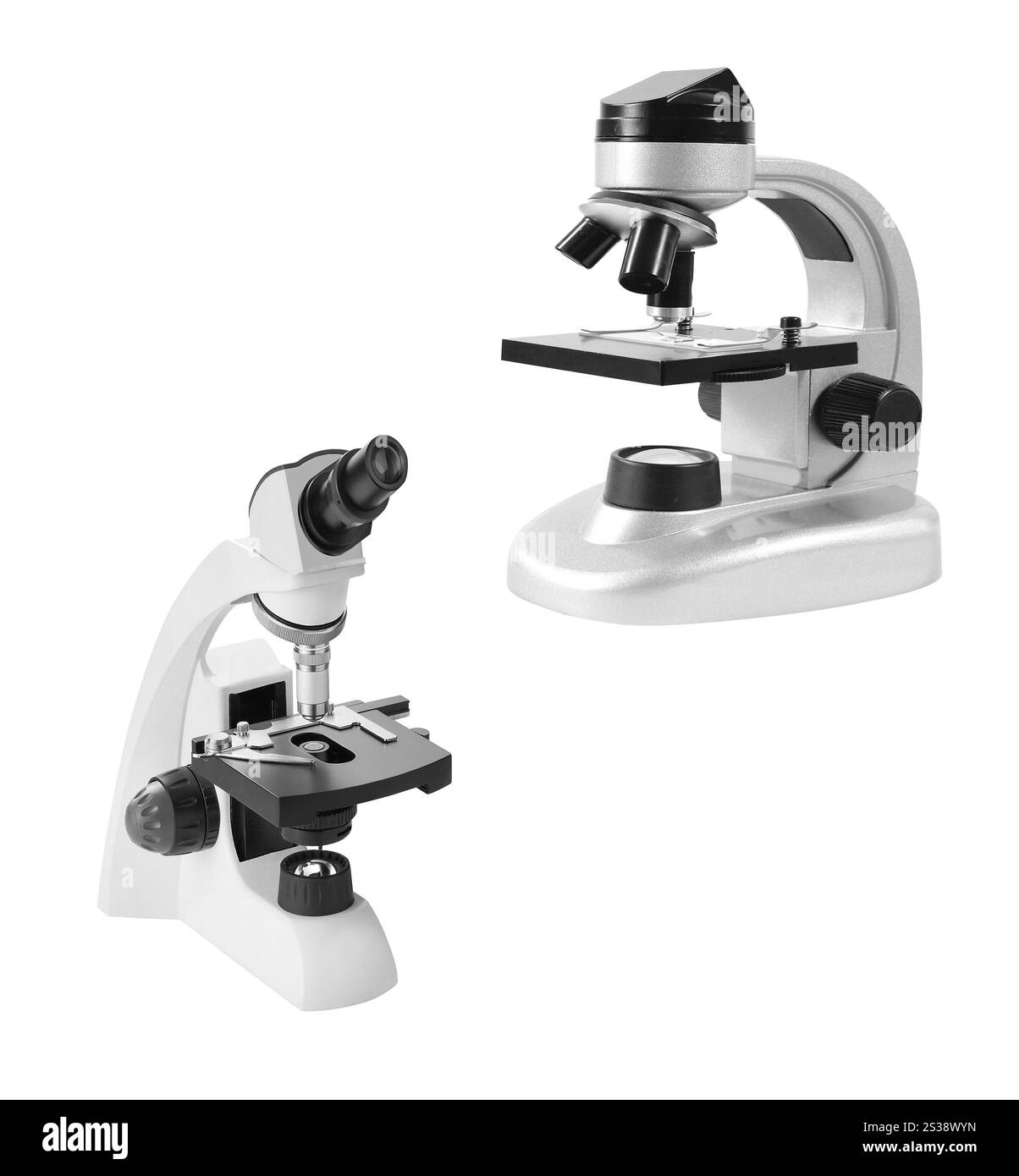 microscopes isolated on white background. microscopes isolated Stock ...