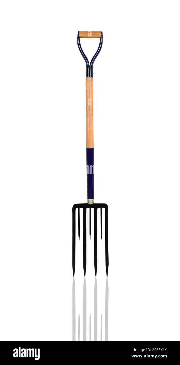 garden tool pitchfork isolated on white background. garden tool ...