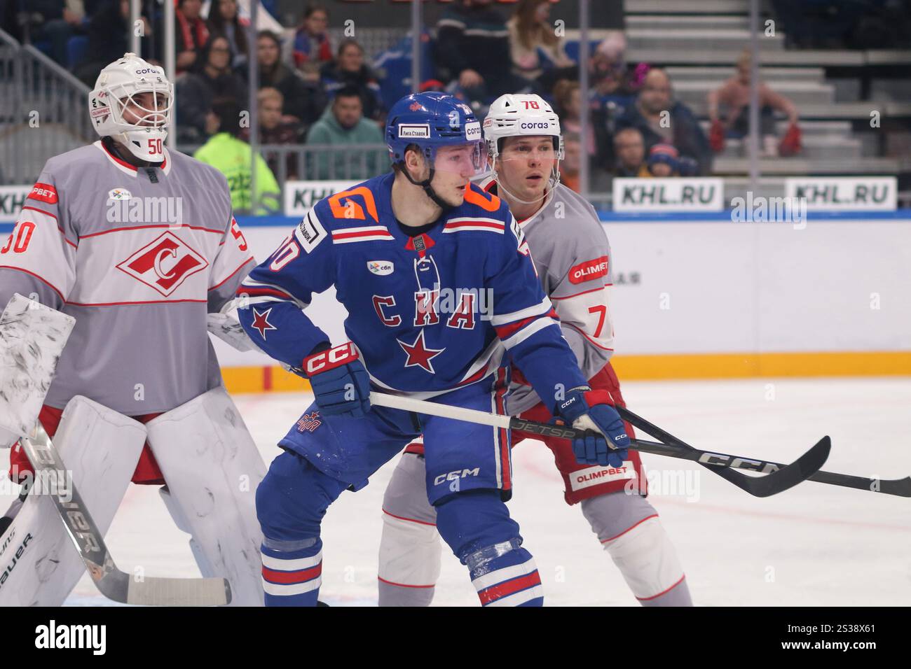 Zakhar Bardakov (70) of SKA, Roman Bychkov (78) and Artyom Zagidulin ...