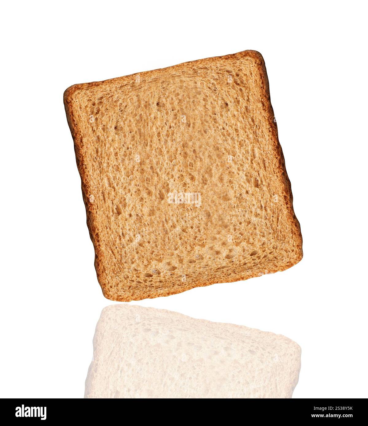 Bread slice isolated on white background. Bread slice Stock Photo - Alamy