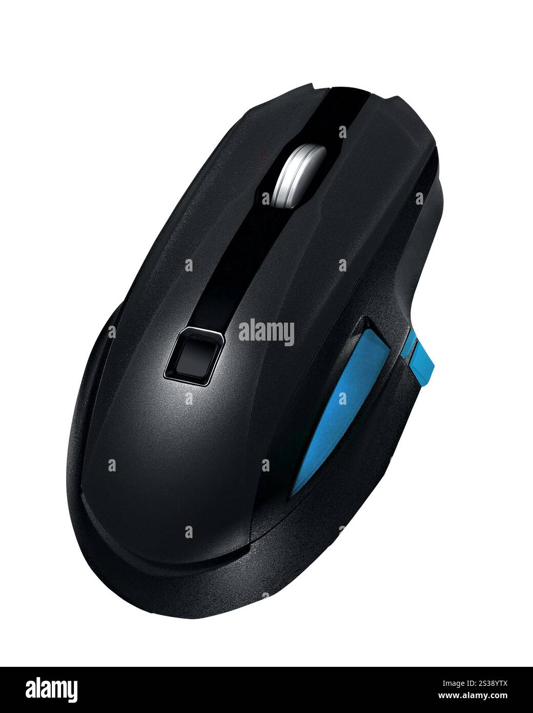 Close-up image of a sleek wireless mouse, perfect for tech and office ...