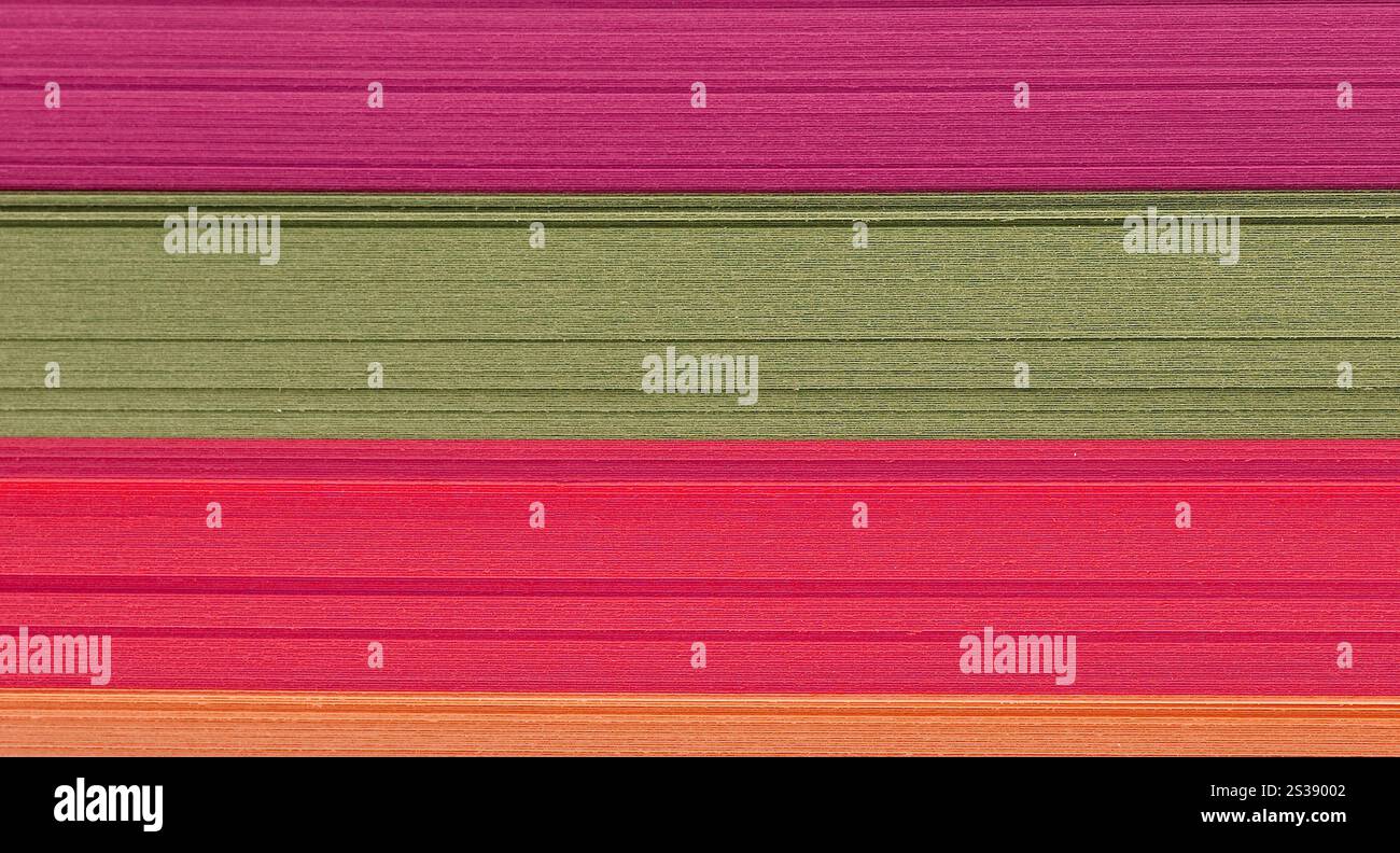 Colorful paper array showing texture hi-res stock photography and ...
