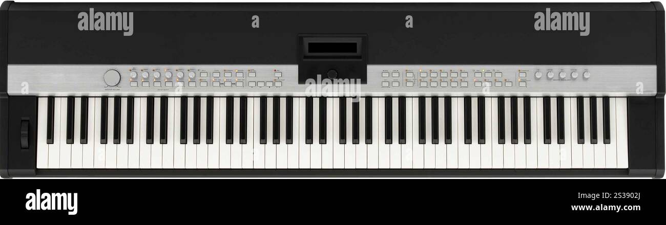 Top view of a sleek digital piano featuring a user-friendly control ...