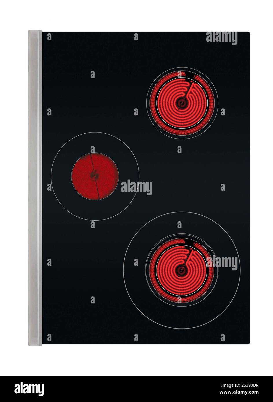 Kitchen ceramic hob Cut Out Stock Images & Pictures - Alamy