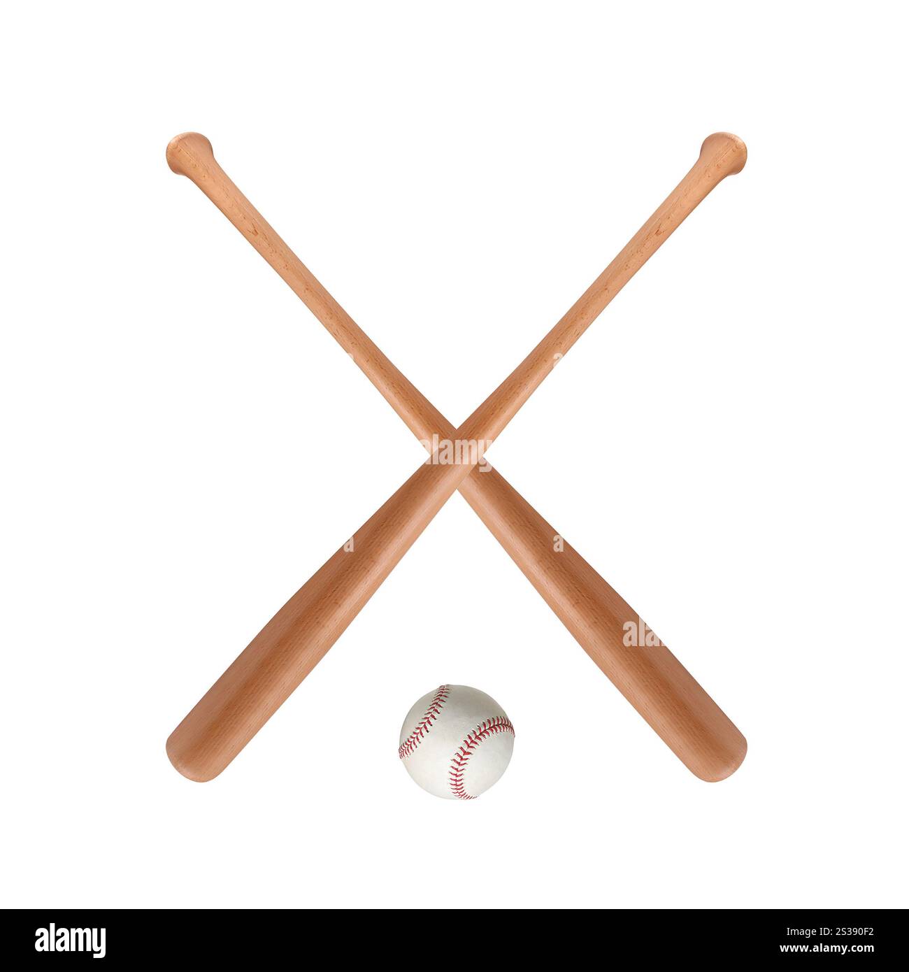 Baseball bats and ball Stock Photo - Alamy