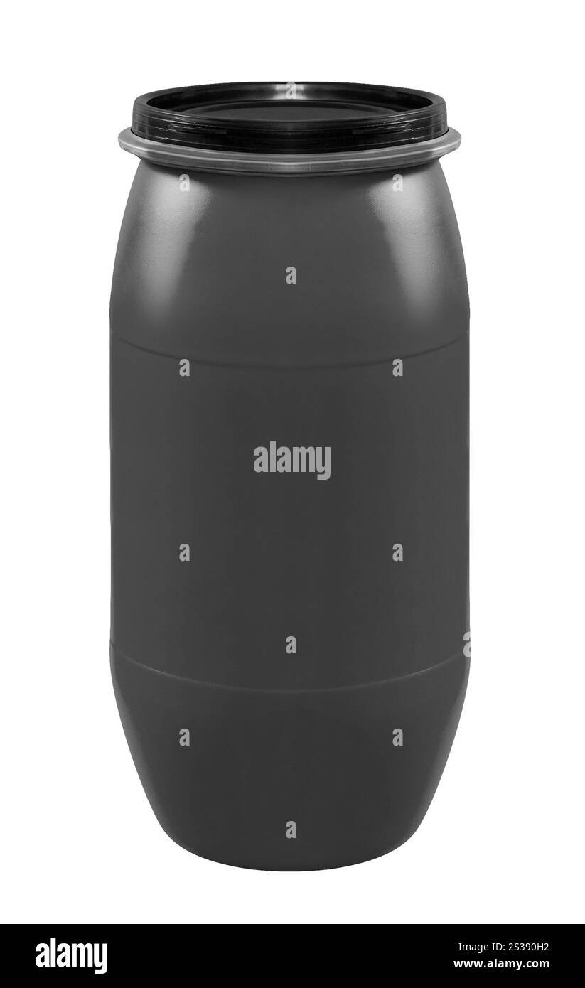 Plastic barrel isolated Stock Photo - Alamy