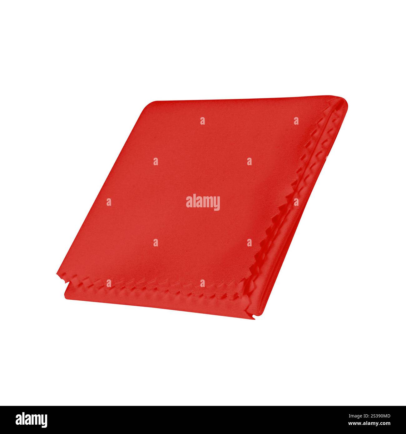red place mat on white background Stock Photo - Alamy