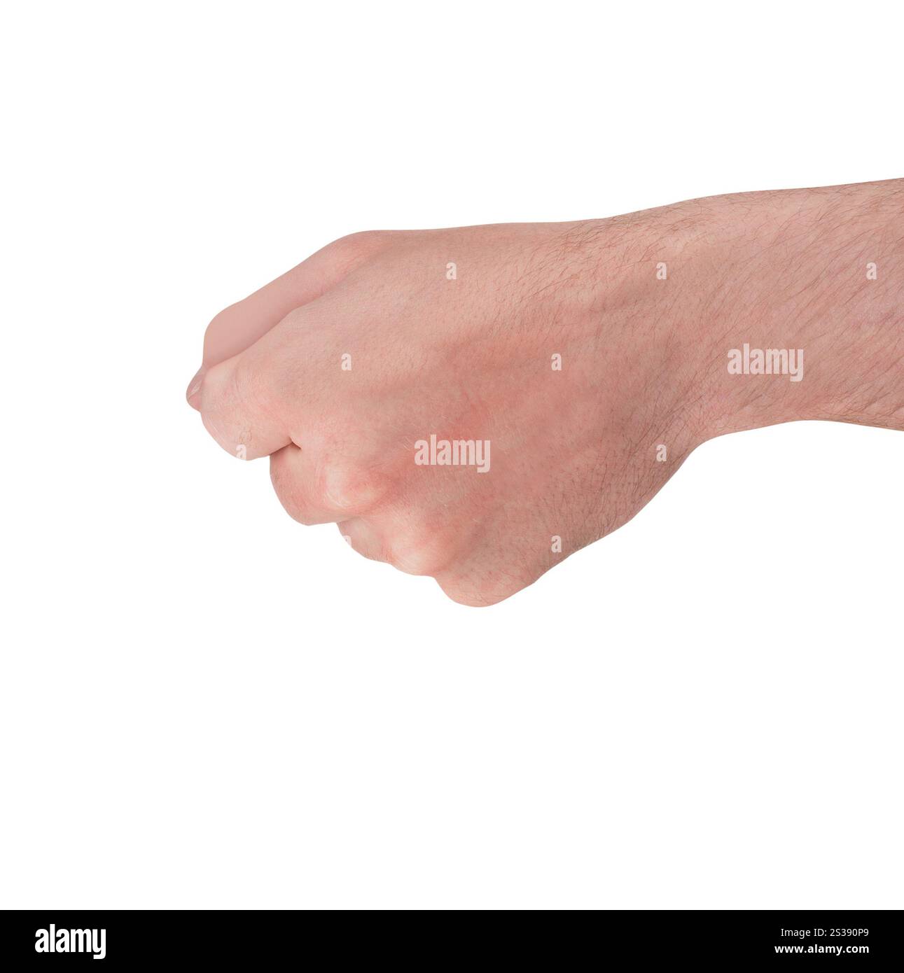 Gesture hand clenched fist Cut Out Stock Images & Pictures - Alamy