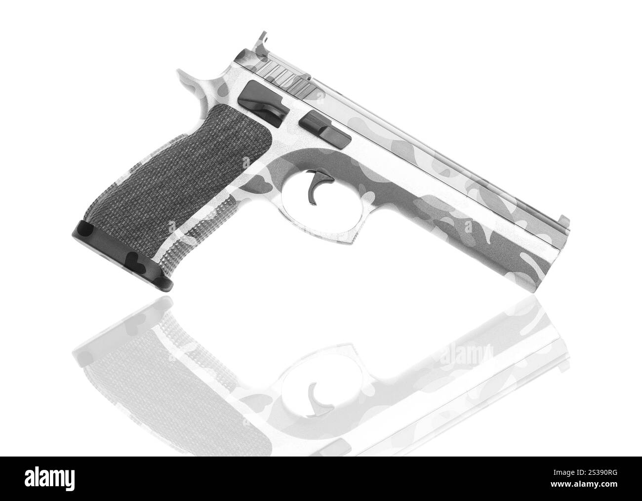 automatic pistol handgun isolated on white. automatic pistol handgun ...
