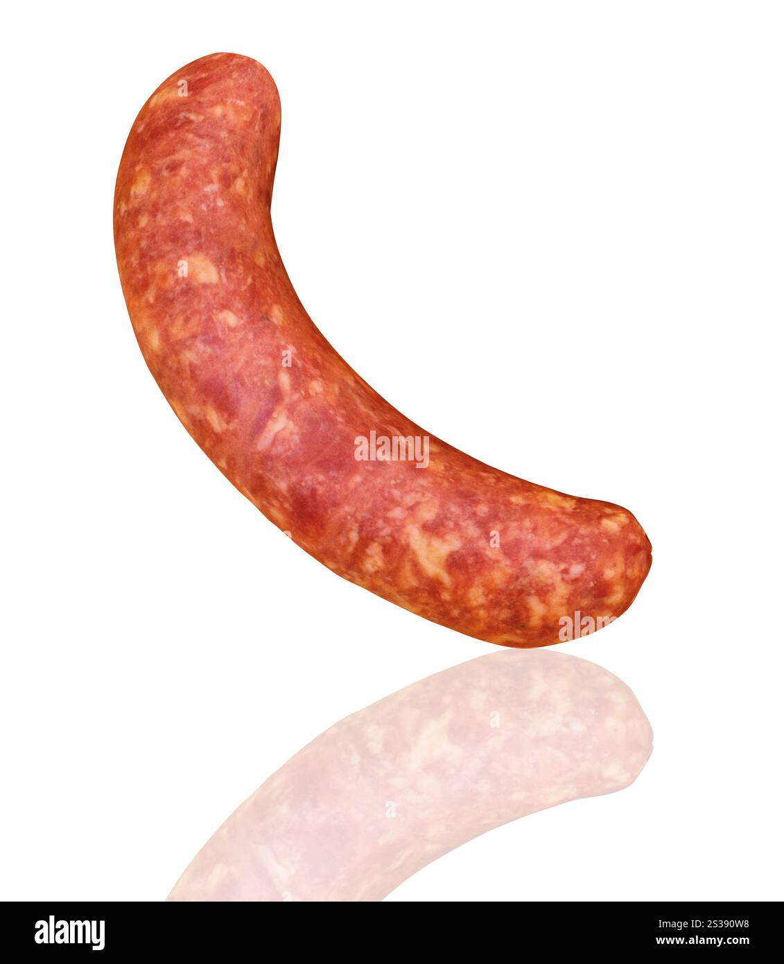 Fresh sausage portion isolated Cut Out Stock Images & Pictures - Alamy