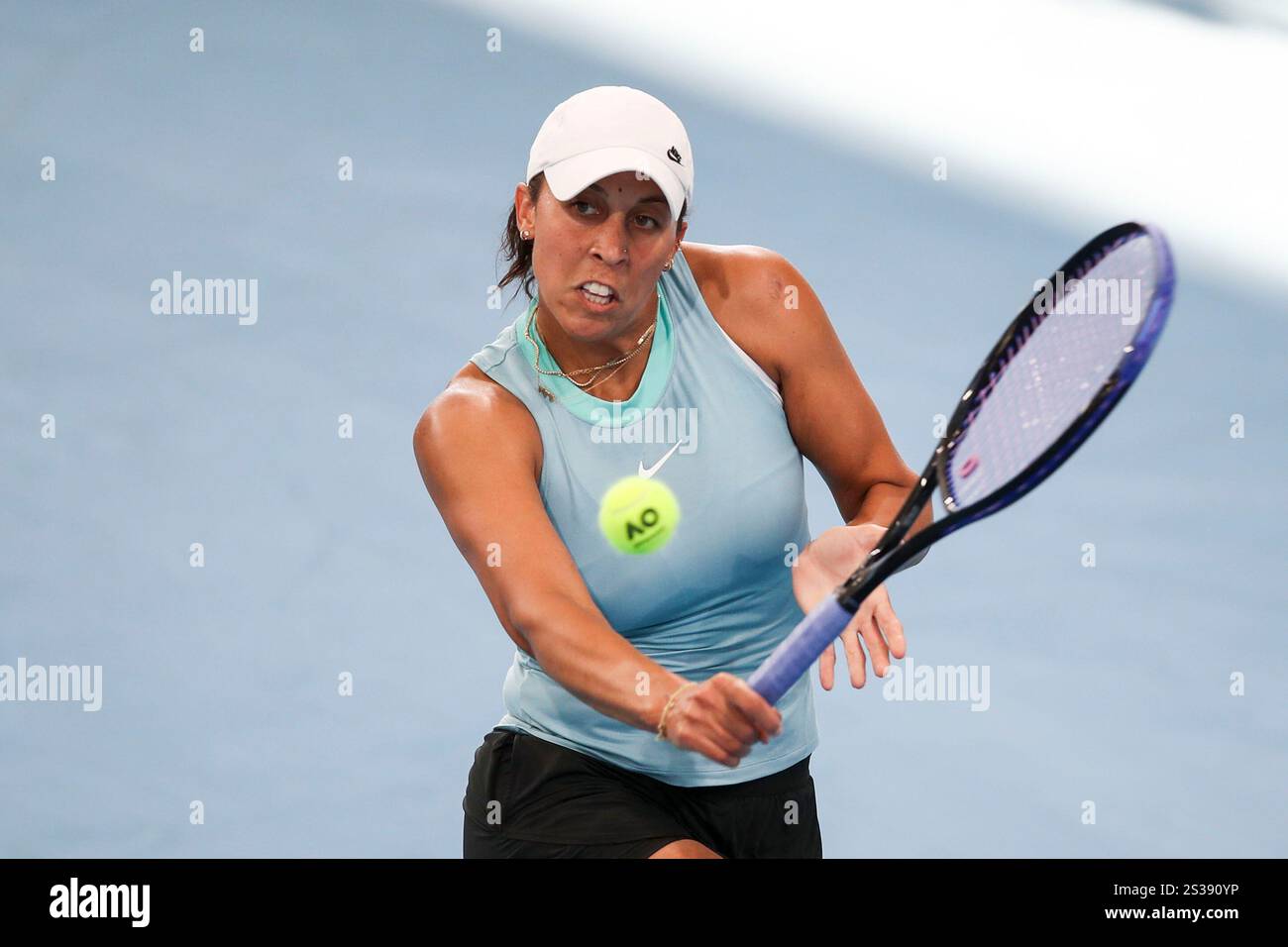 Adelaide, Australia. 09th Jan, 2025. Madison Keys of the USA in her ...