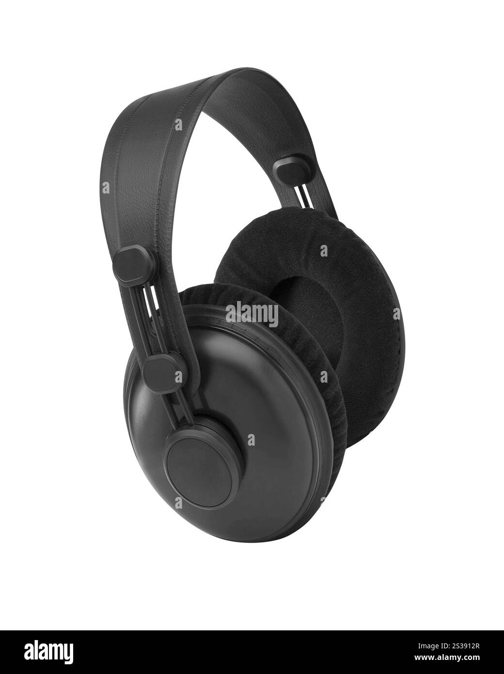 Modern wireless headphones noise Black and White Stock Photos & Images ...