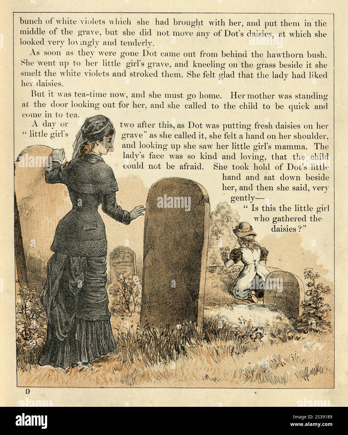 The story of Jack and Nell ot The Little Helpers, Little girl placing ...