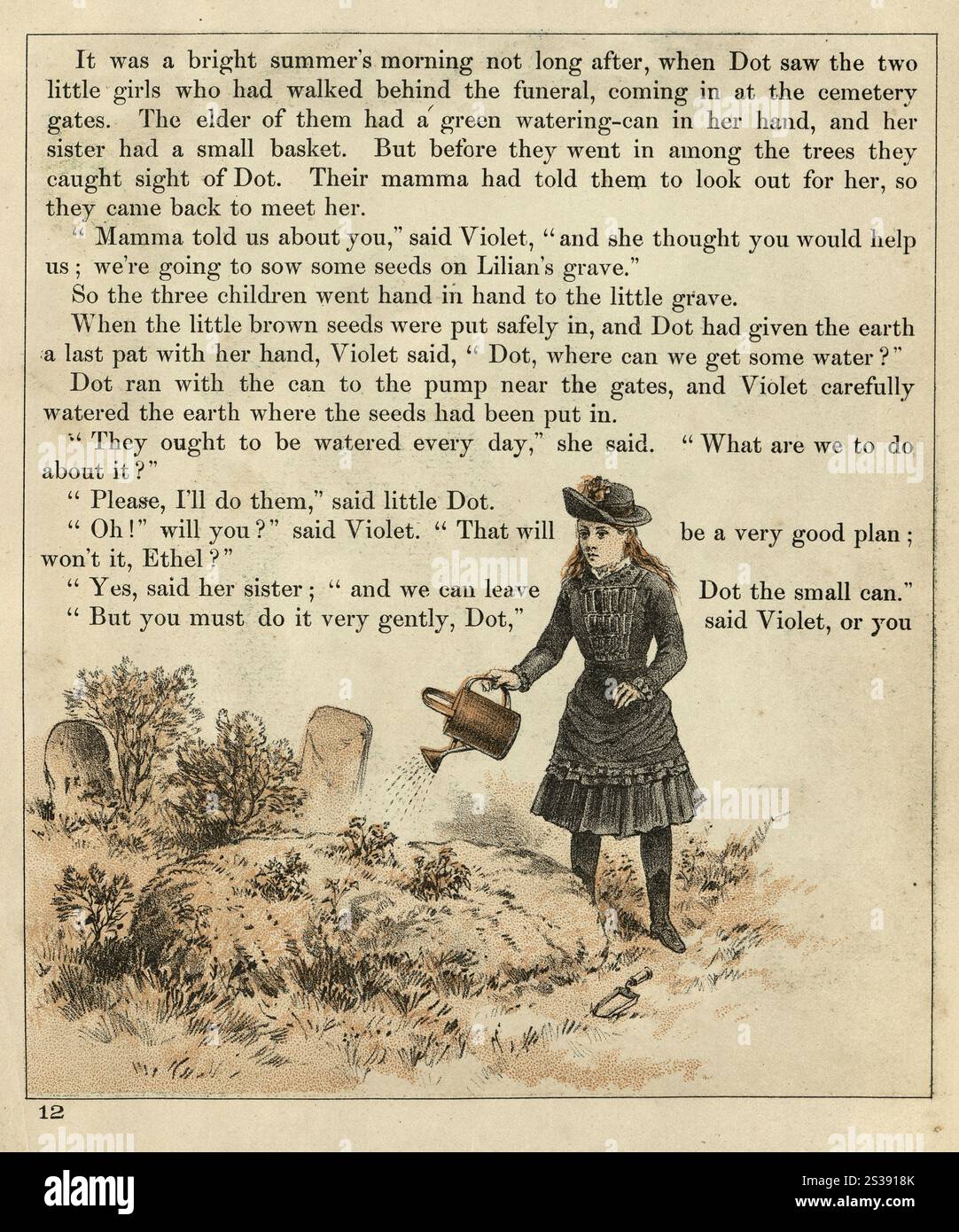 The story of Jack and Nell ot The Little Helpers, Little girl watering ...