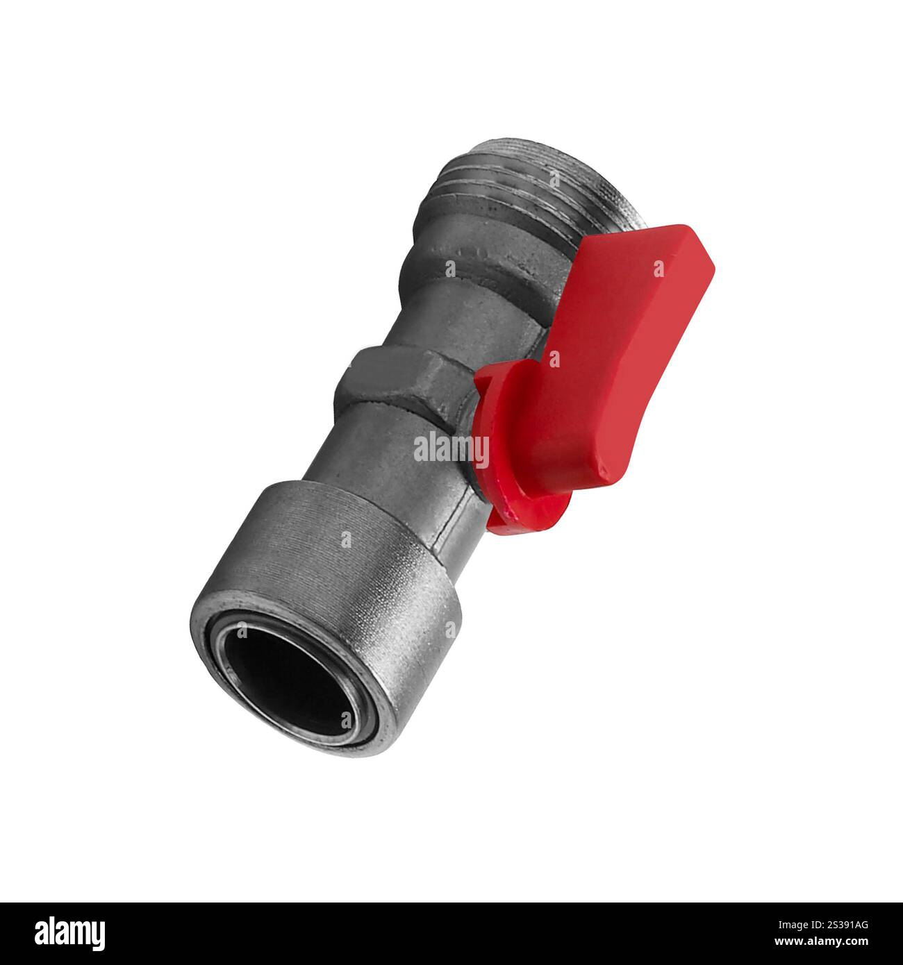Ball valve isolated Stock Photo - Alamy