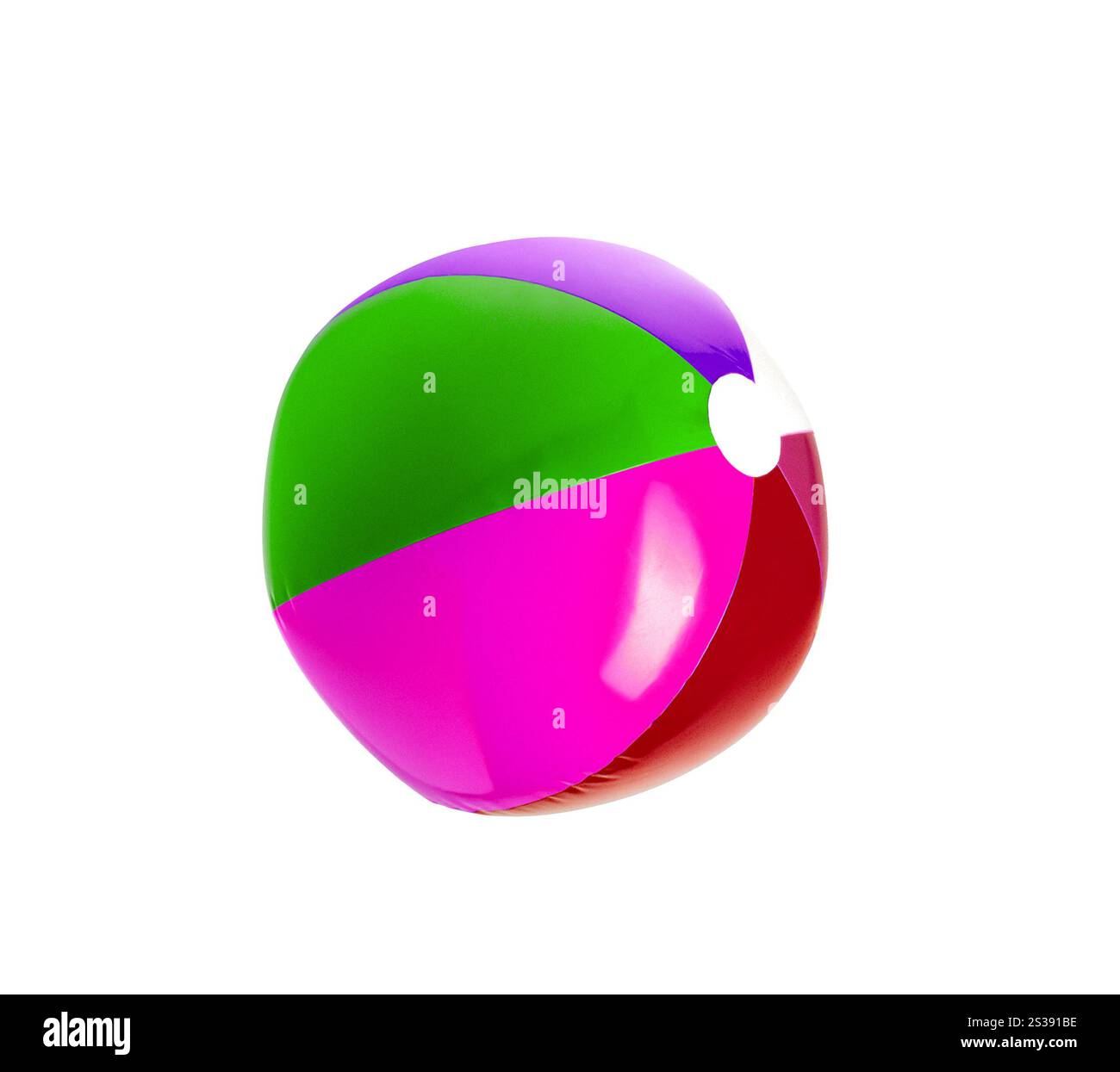 Beach ball isolated on pure white background. Beach ball isolated Stock ...