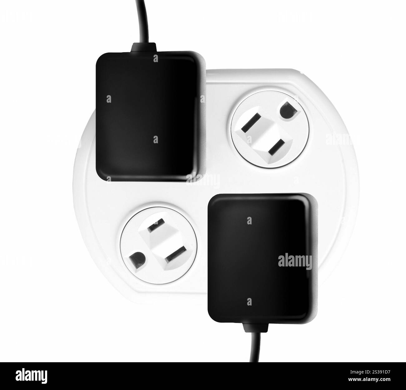 Extension cord with plug isolated on white background. Extension cord ...