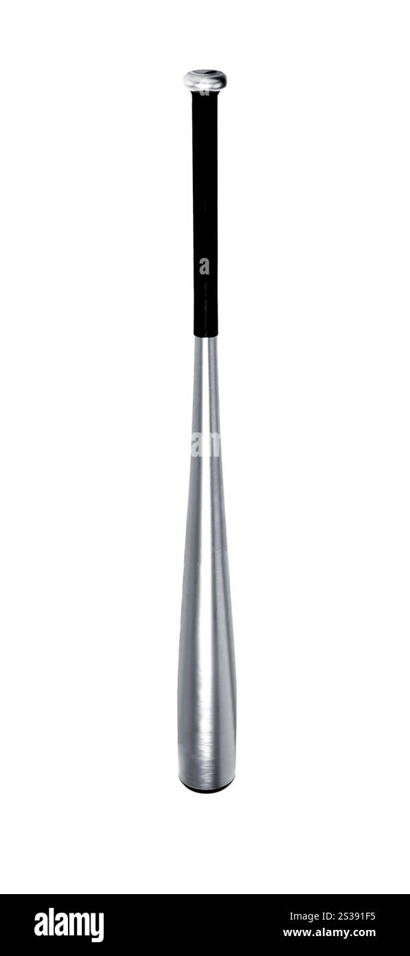 Aluminum baseball bat isolated on white. Aluminum baseball bat Stock ...
