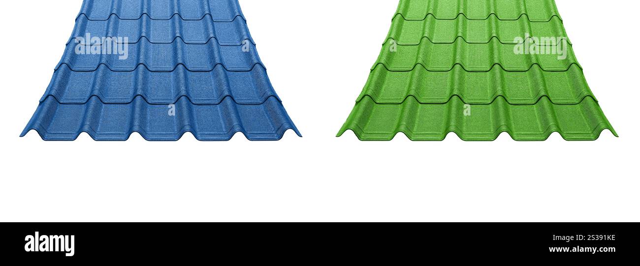 diagonal strip green and blue roofs top pattern isolated. diagonal ...