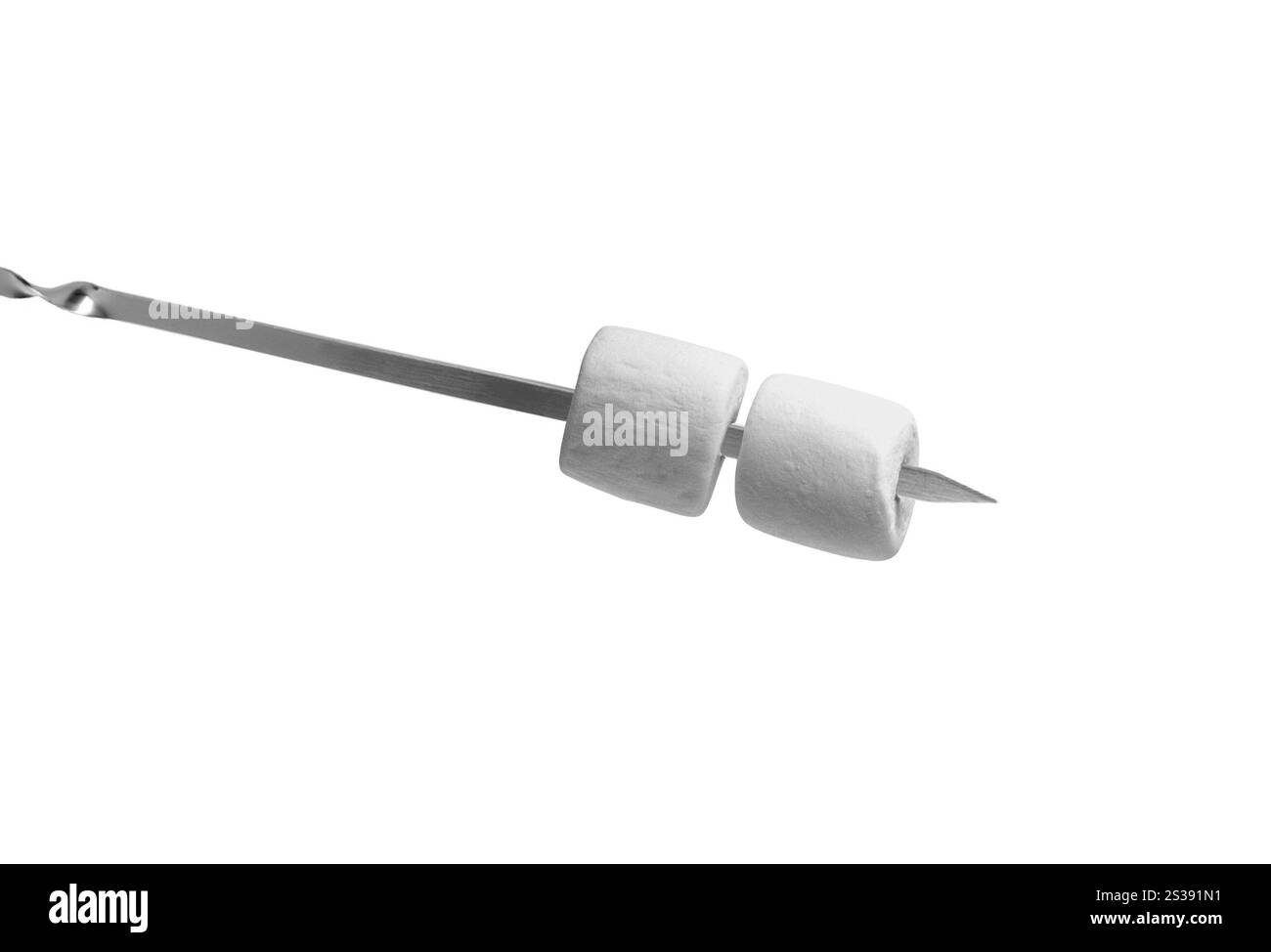 zephyr on spit isolated on white background. zephyr on spit Stock Photo ...