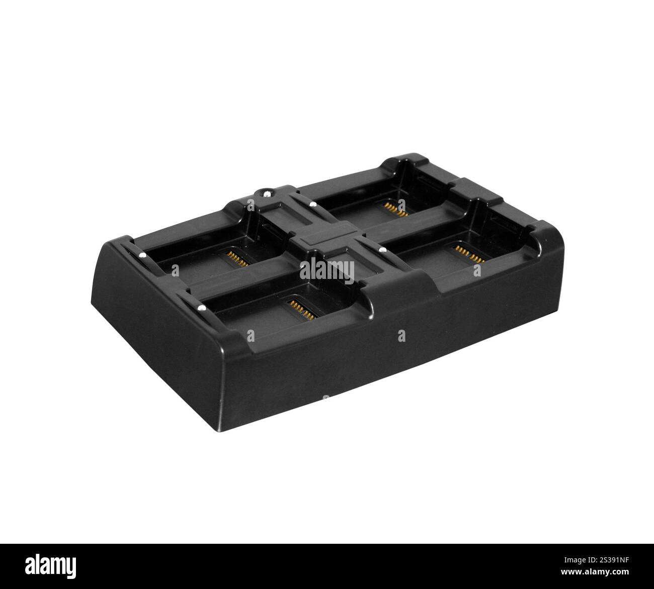 Multifunctional battery charger isolated on white background ...