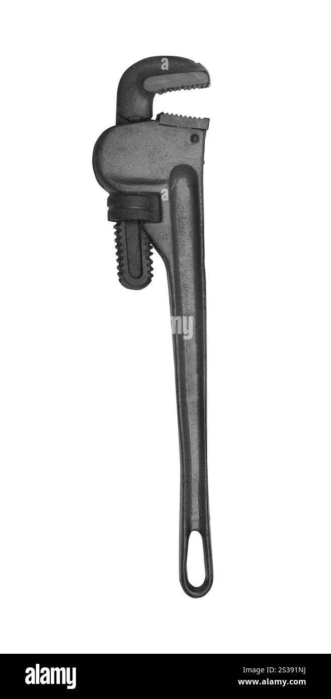 monkey wrench used for plumbing isolated on white background. monkey ...