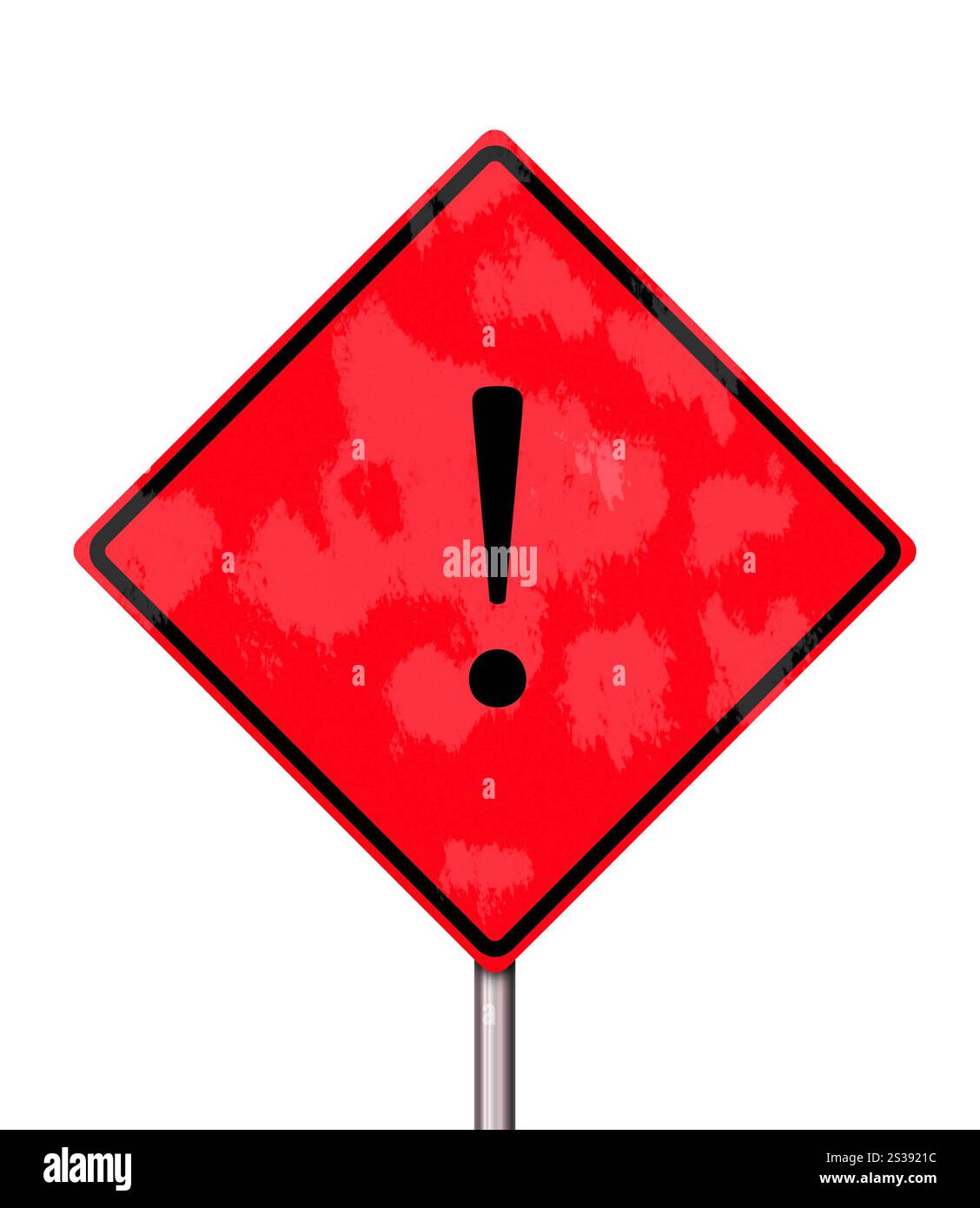 red road sign isolated on white background. red road sign Stock Photo ...