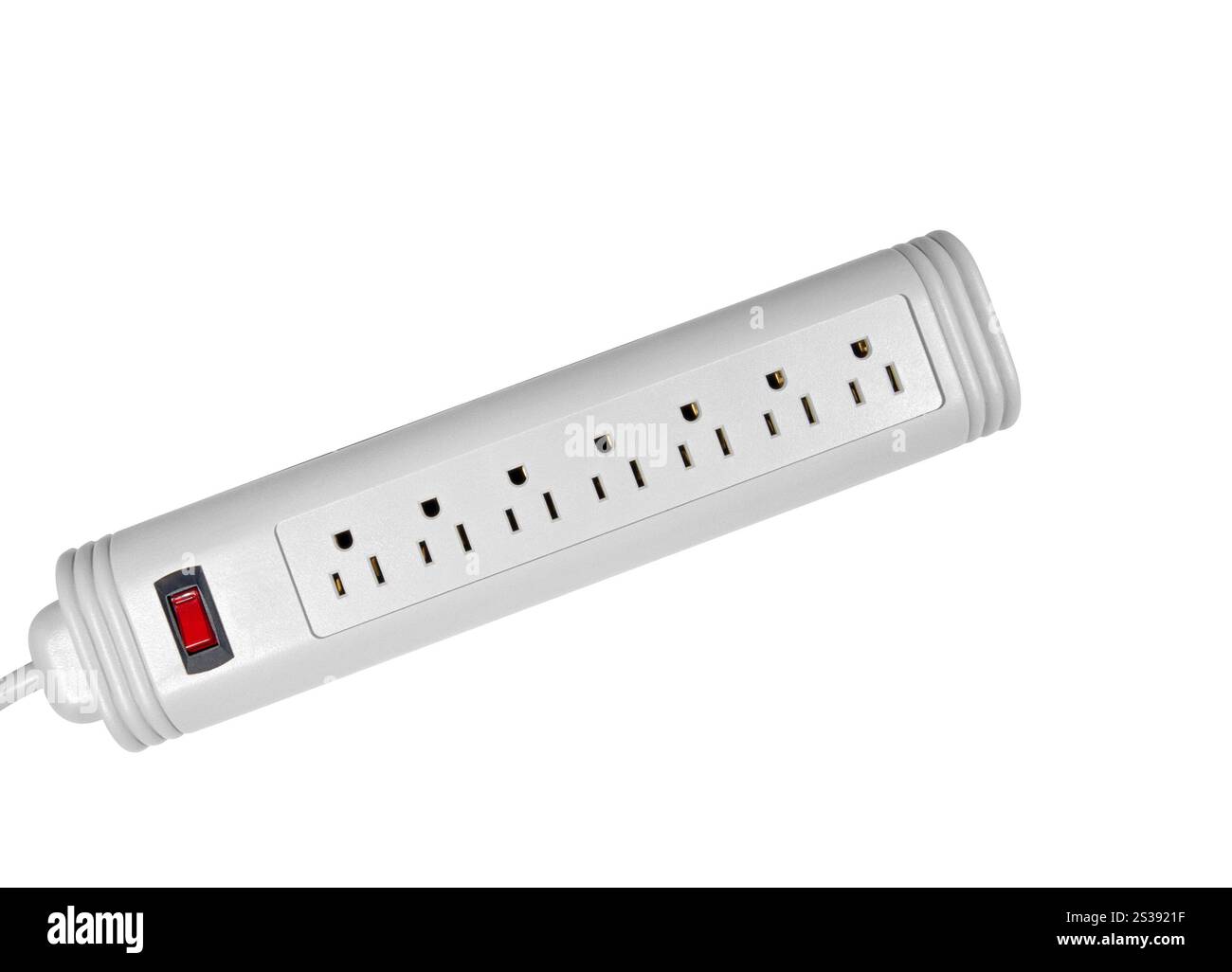 White Power extension cord isolated on white background. White Power ...