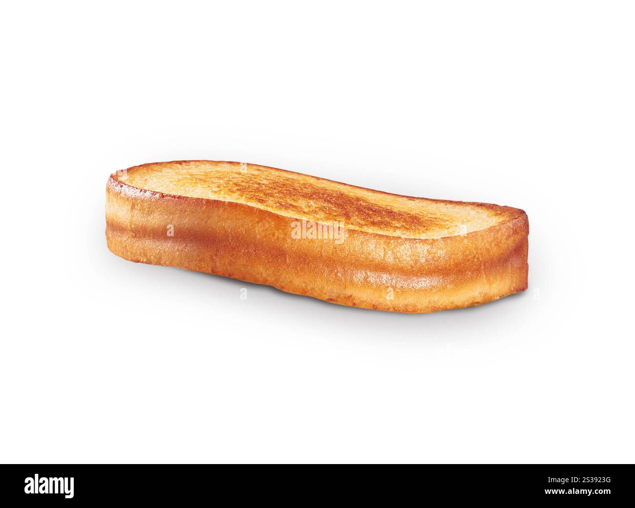 Slice of toasted white bread isolated on white background. Slice of ...