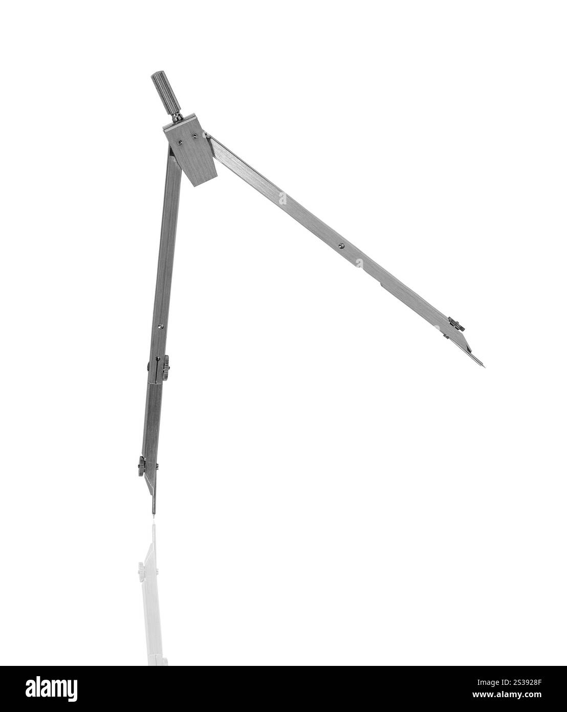 drafting compass isolated on a white. drafting compass Stock Photo - Alamy