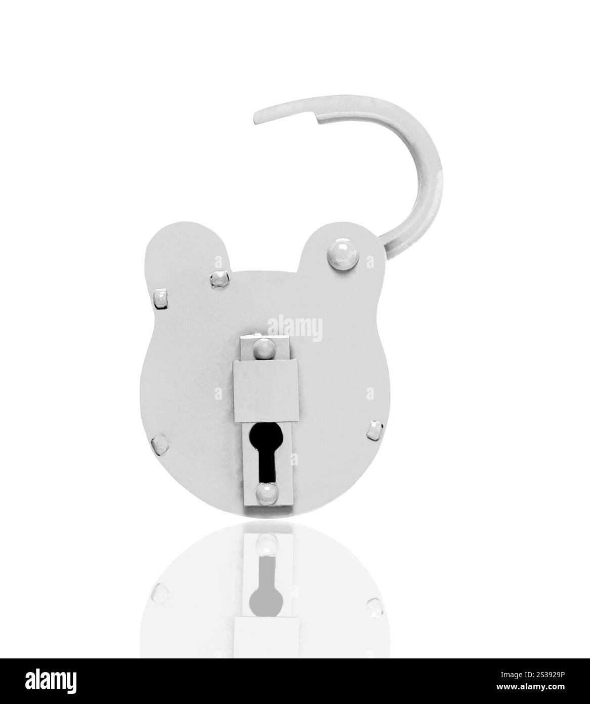 old lock in unlocked state isolated. old lock in unlocked state Stock ...