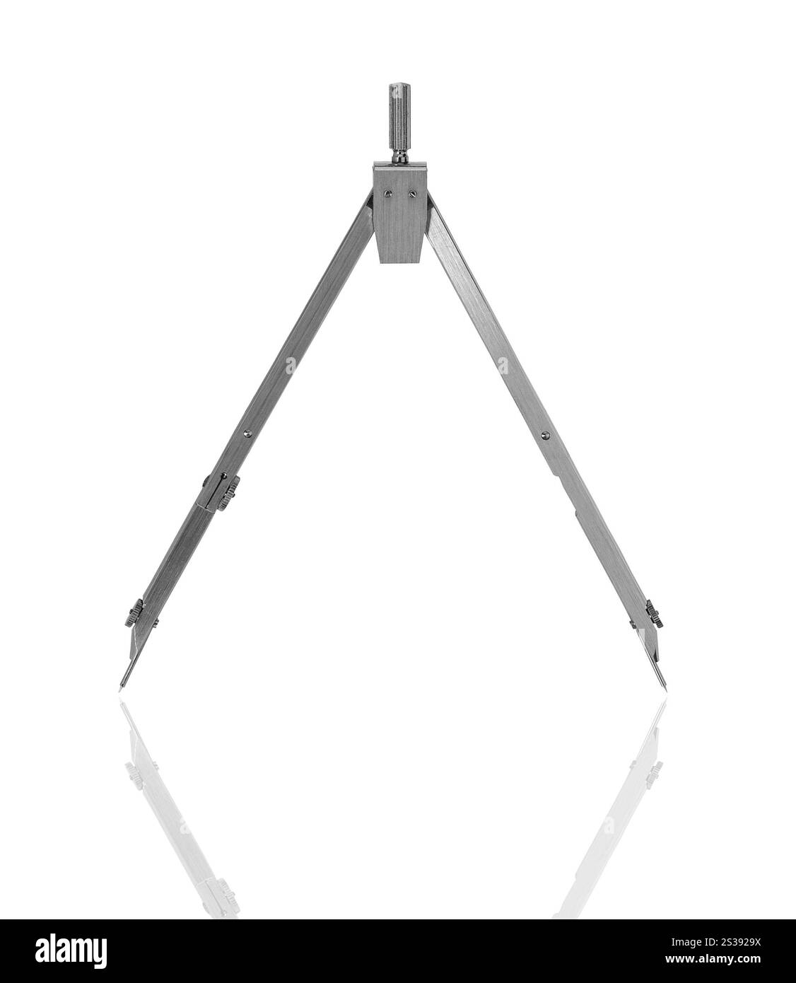 drafting compass isolated on a white. drafting compass Stock Photo - Alamy