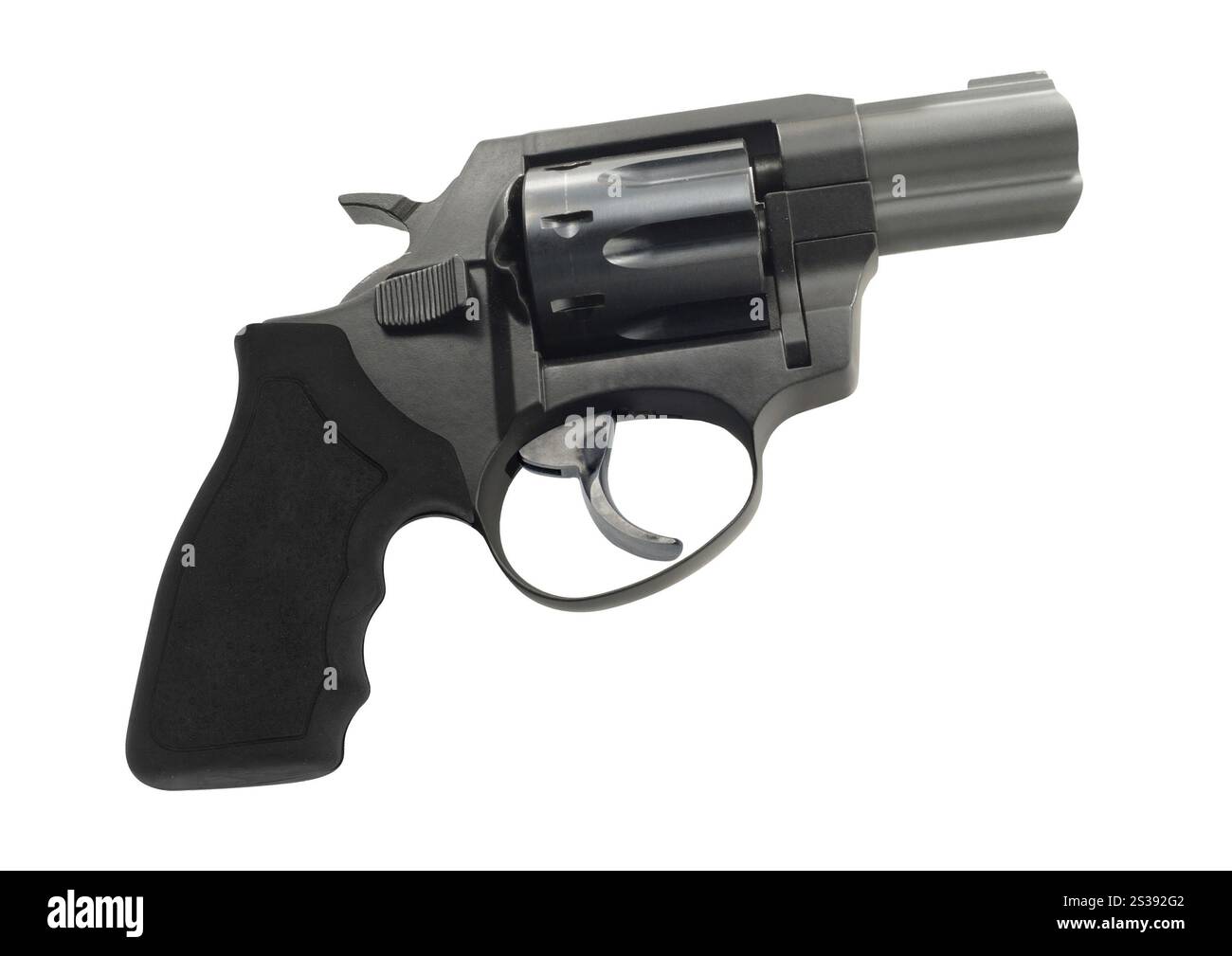 Revolver isolated on white background Stock Photo - Alamy