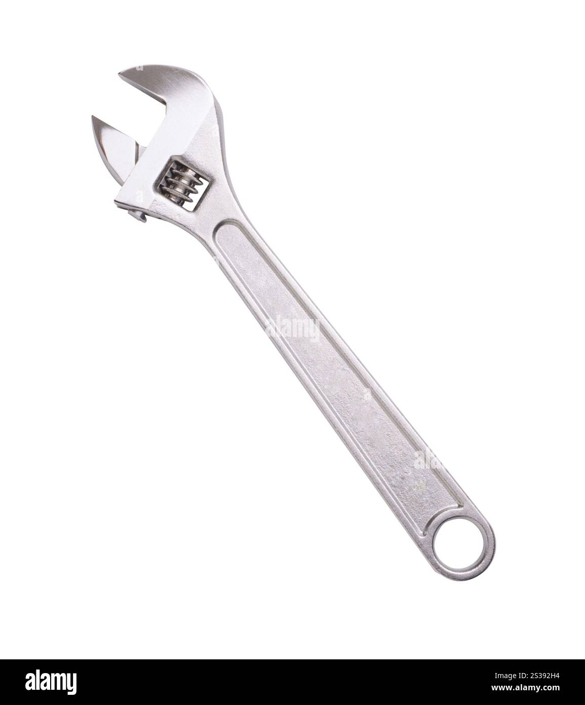 steel open-ended spanner isolated on white. steel open-ended spanner ...