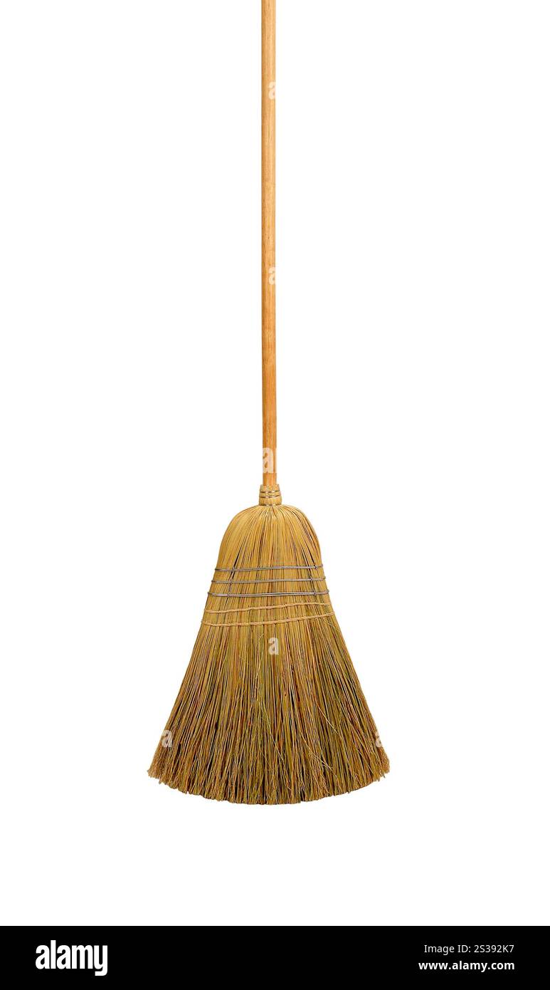 Besom, isolated on white background. Besom isolated on white Stock ...