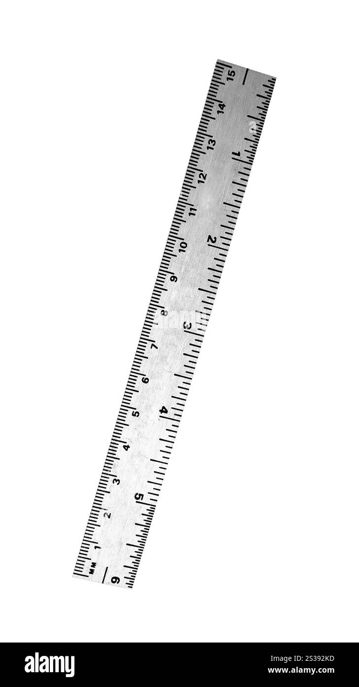 White transparent ruler isolated on white. White transparent ruler ...