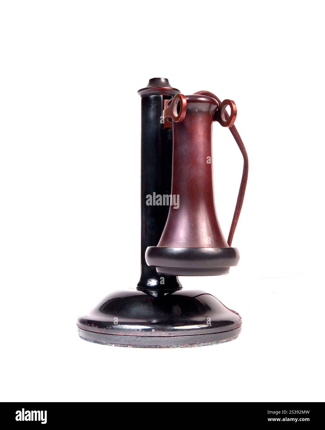 vintage telephone isolated on white. vintage telephone isolated Stock ...