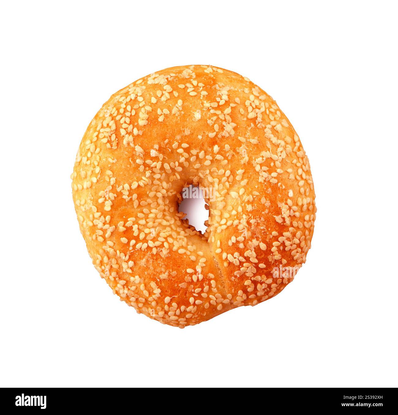 Donut with sesame on white isolated. Donut with sesame on white Stock ...