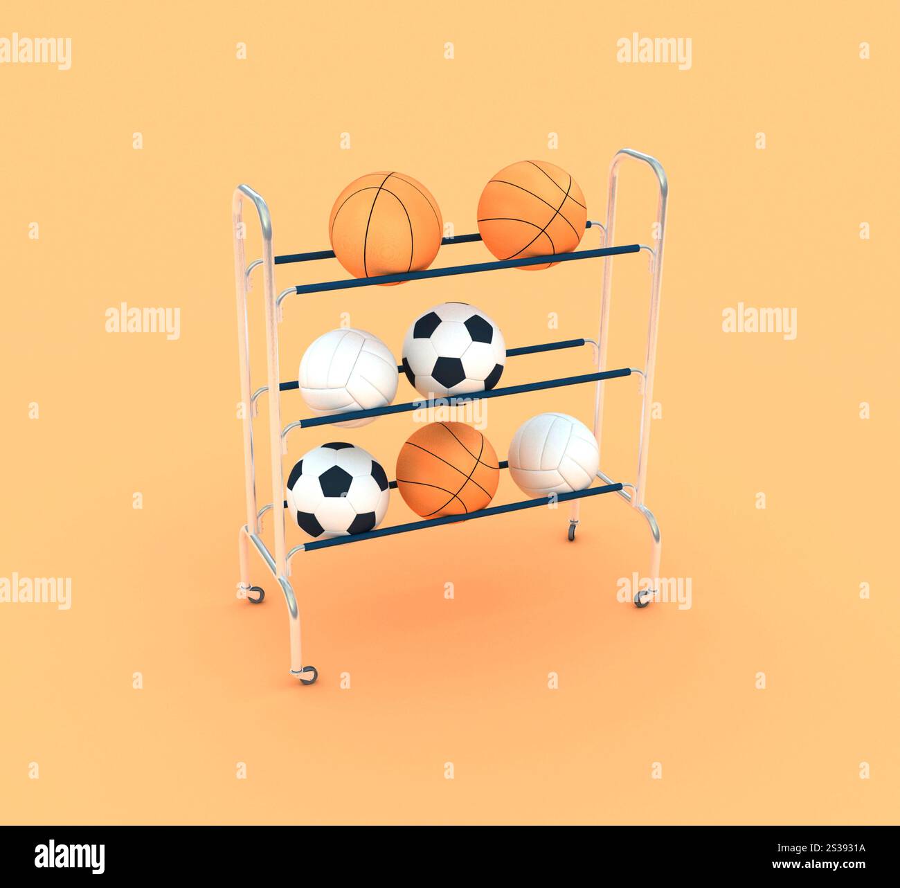 group of sports balls Stock Photo - Alamy