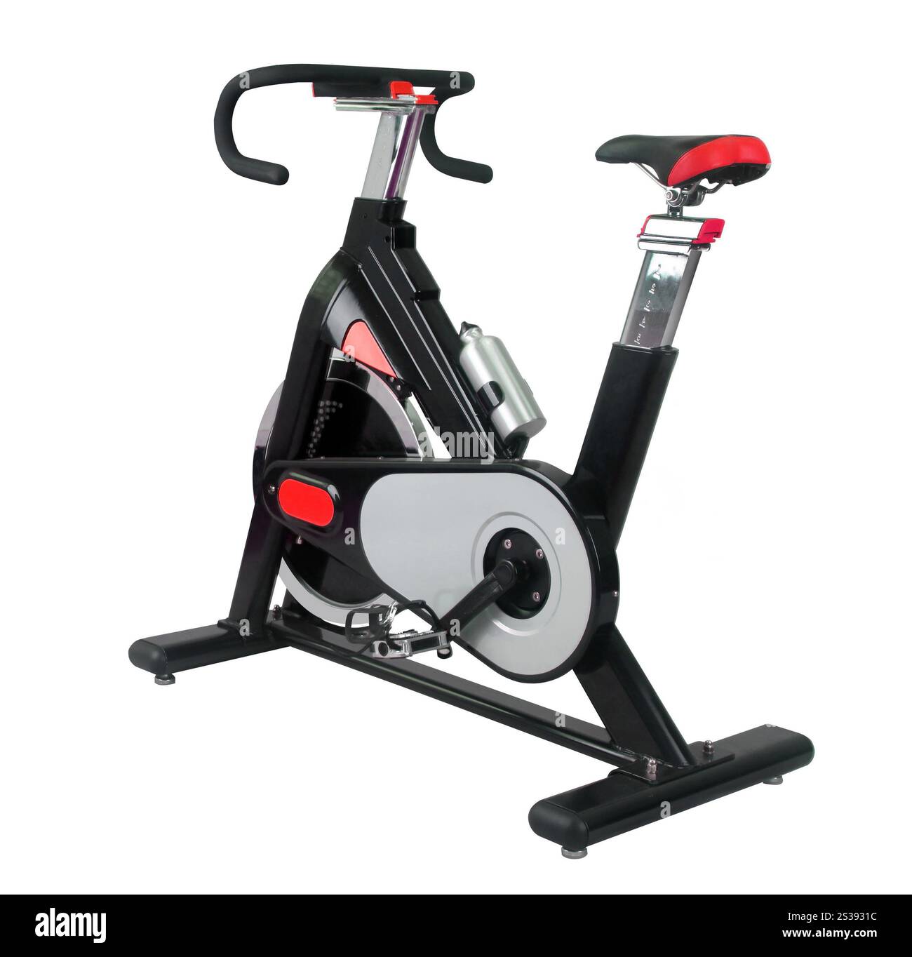 Exercise bike isolated on white. Exercise bike Stock Photo - Alamy