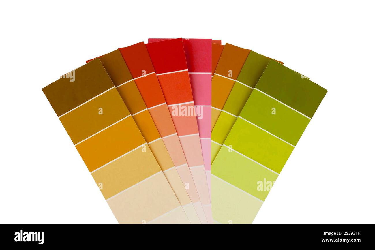 Plastic color Swatch on white background isolated. Plastic color Swatch ...
