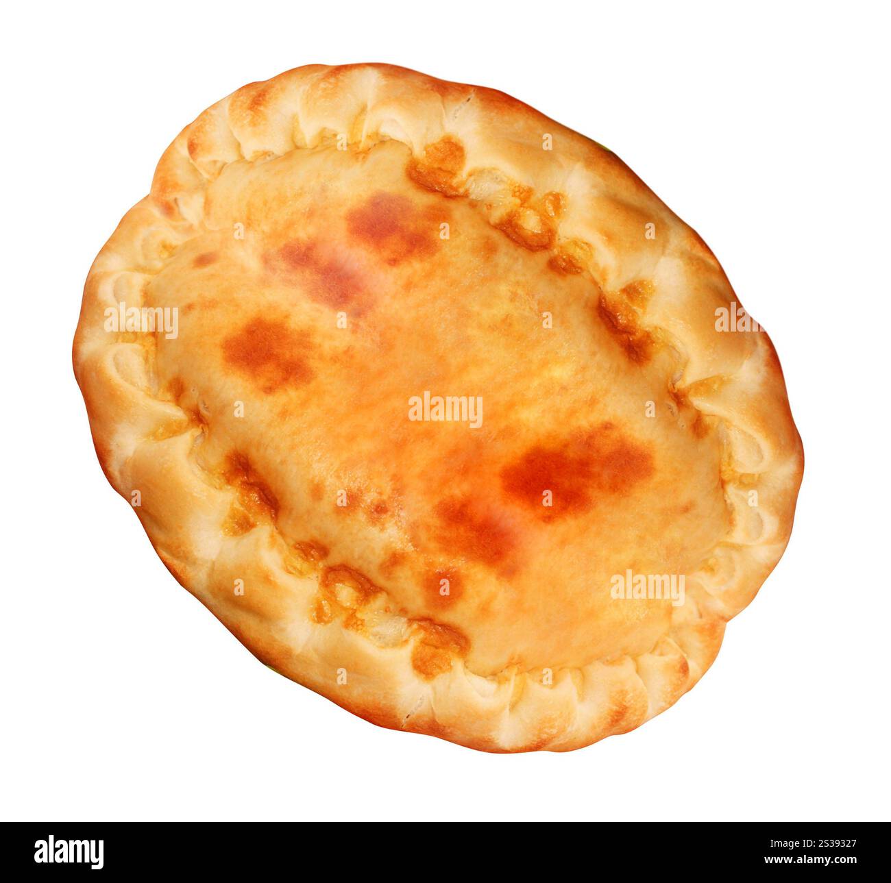 cheburek usikated on white Stock Photo - Alamy