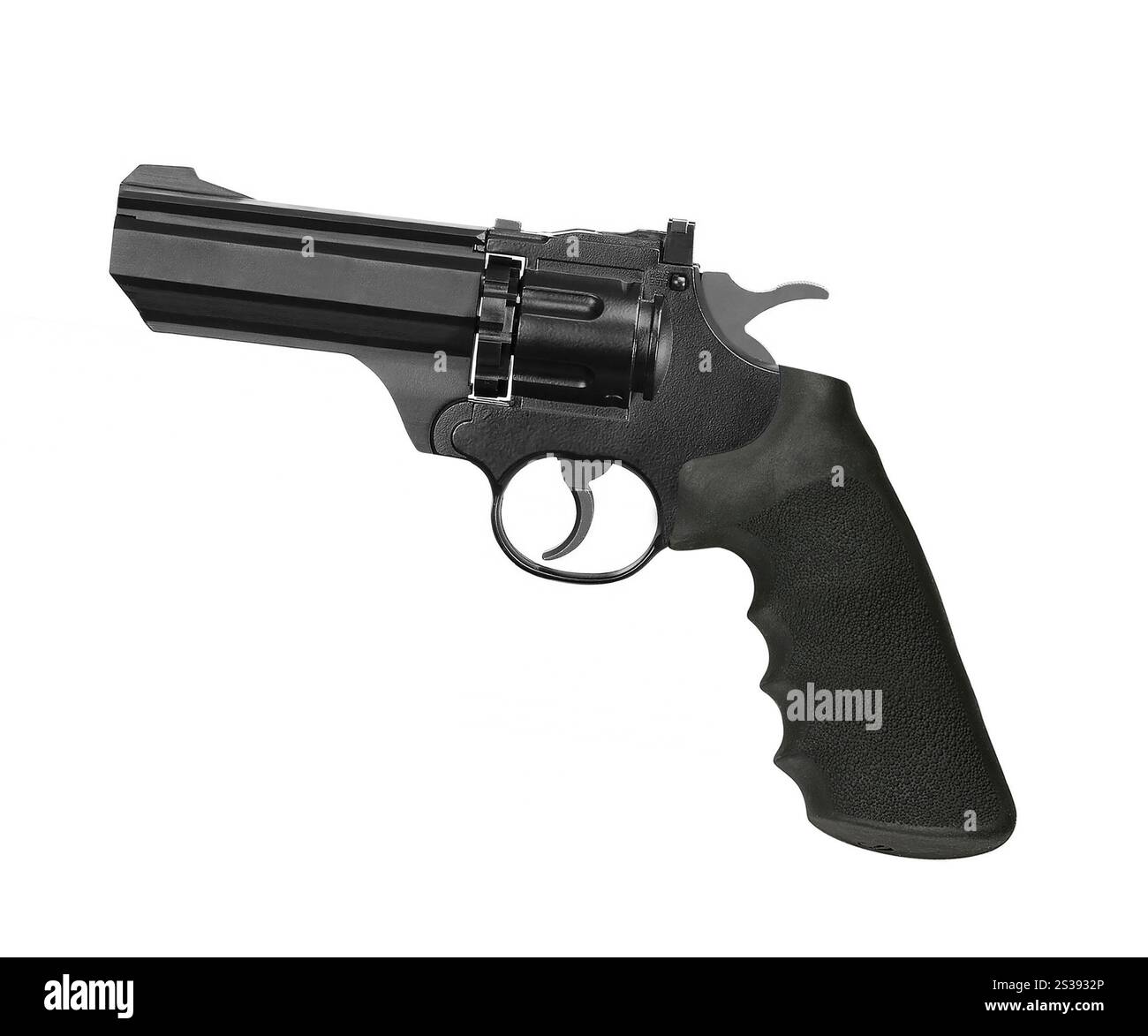 Gun revolver isolated on white background Stock Photo - Alamy