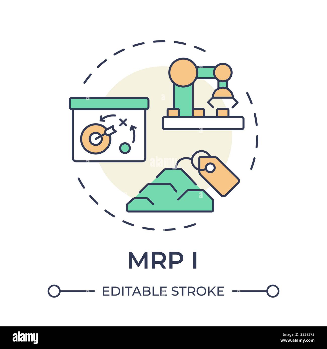 Material requirements planning multi color concept icon Stock Vector Image & Art - Alamy